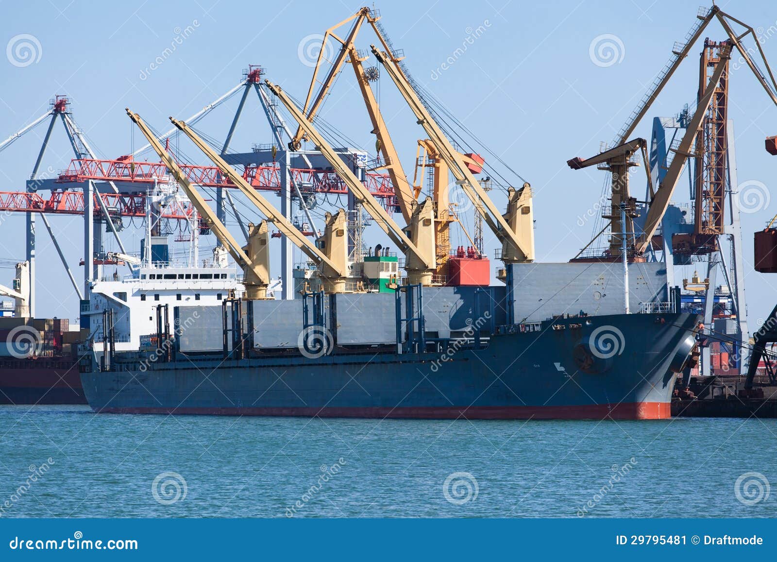 Bulker ship stock image. Image of freight, open, boat - 29795481