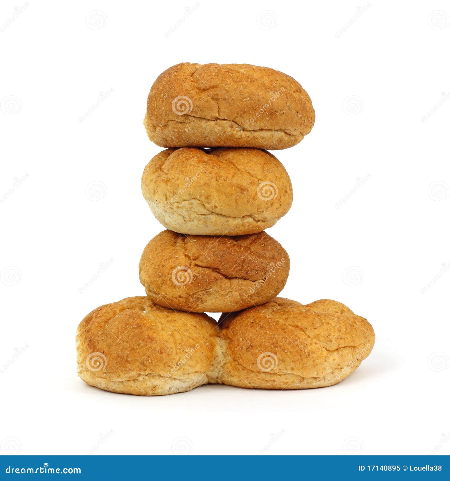 Bulky Wheat Roll Stack stock image. Image of white, bulky - 17140895