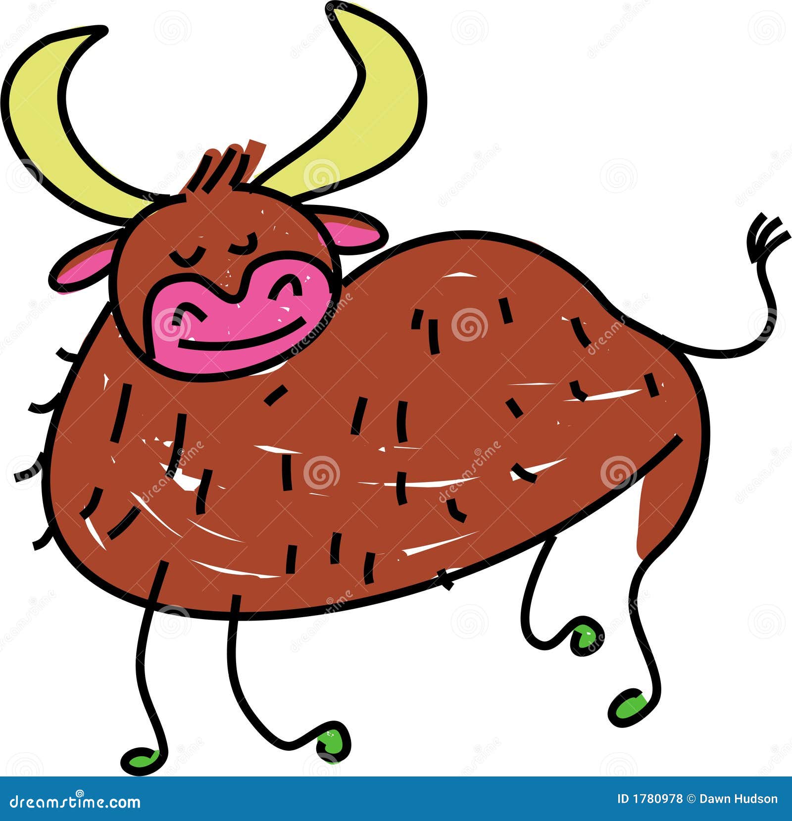 Bull stock illustration. Illustration of horns, cattle - 1780978