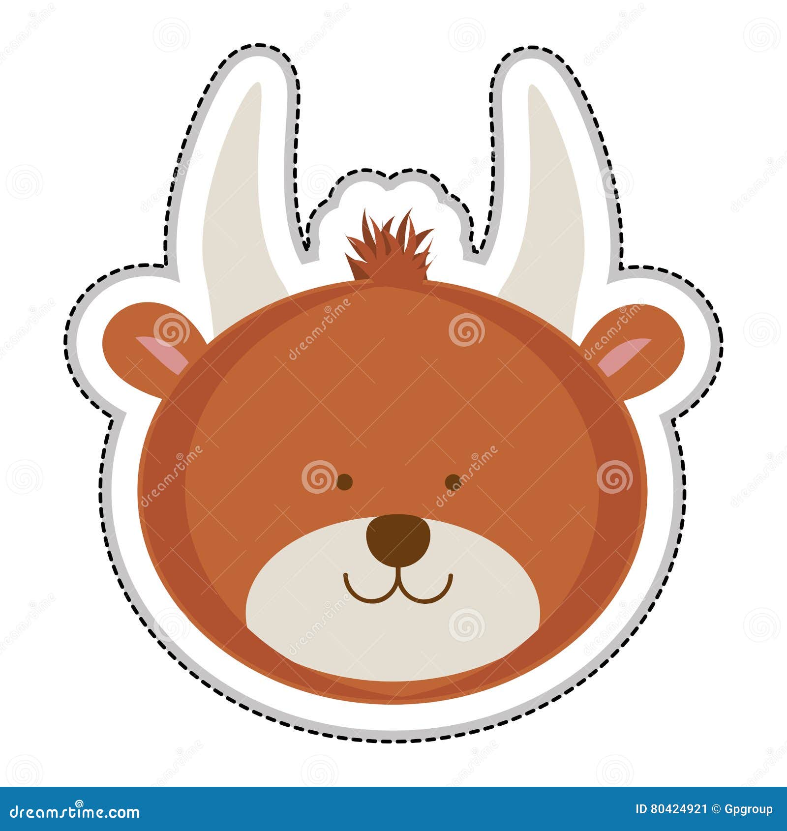 Bull animal icon image stock vector. Illustration of conservation ...