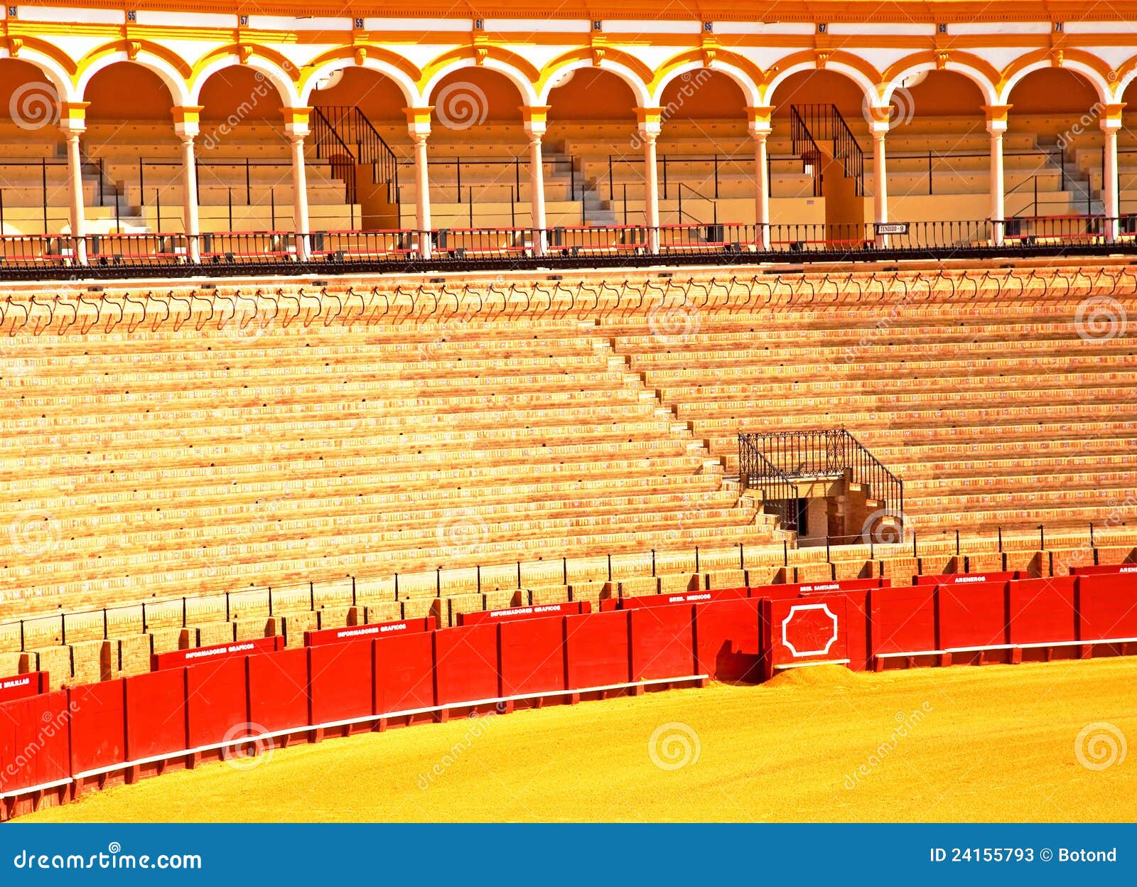 Bull arena stock image. Image of indoor, architecture - 24155793
