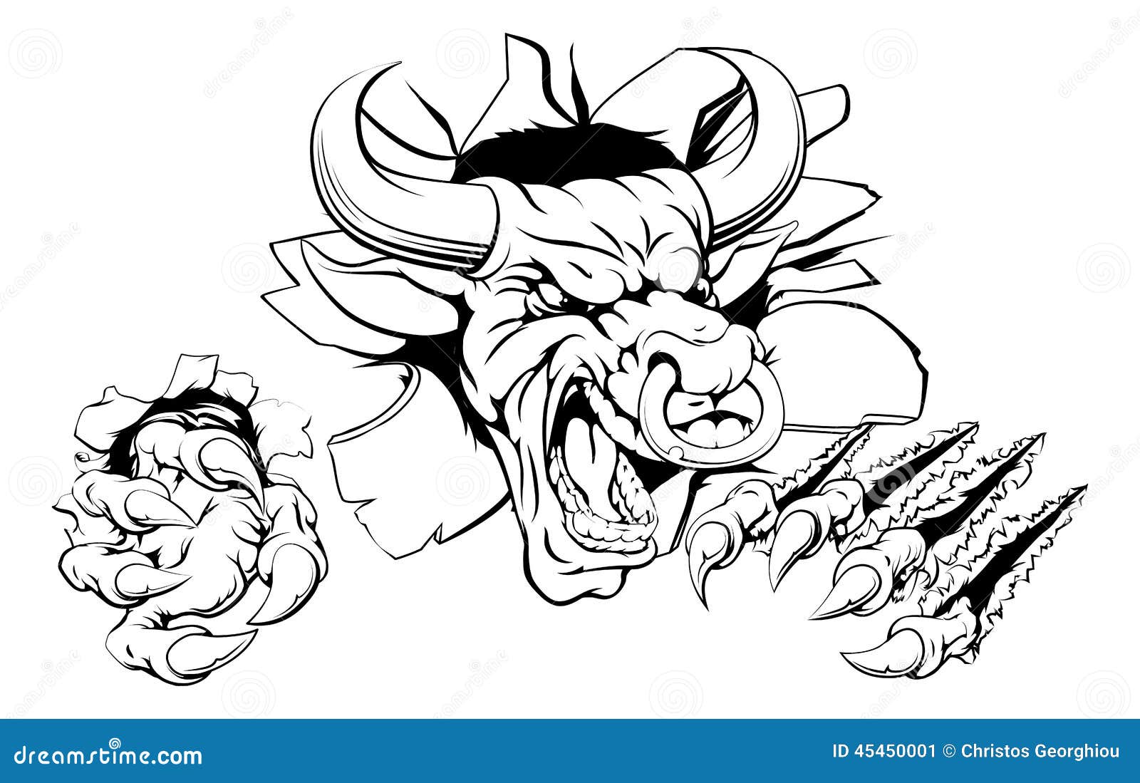 Bull Breaking Stock Illustrations – 187 Bull Breaking Stock ...