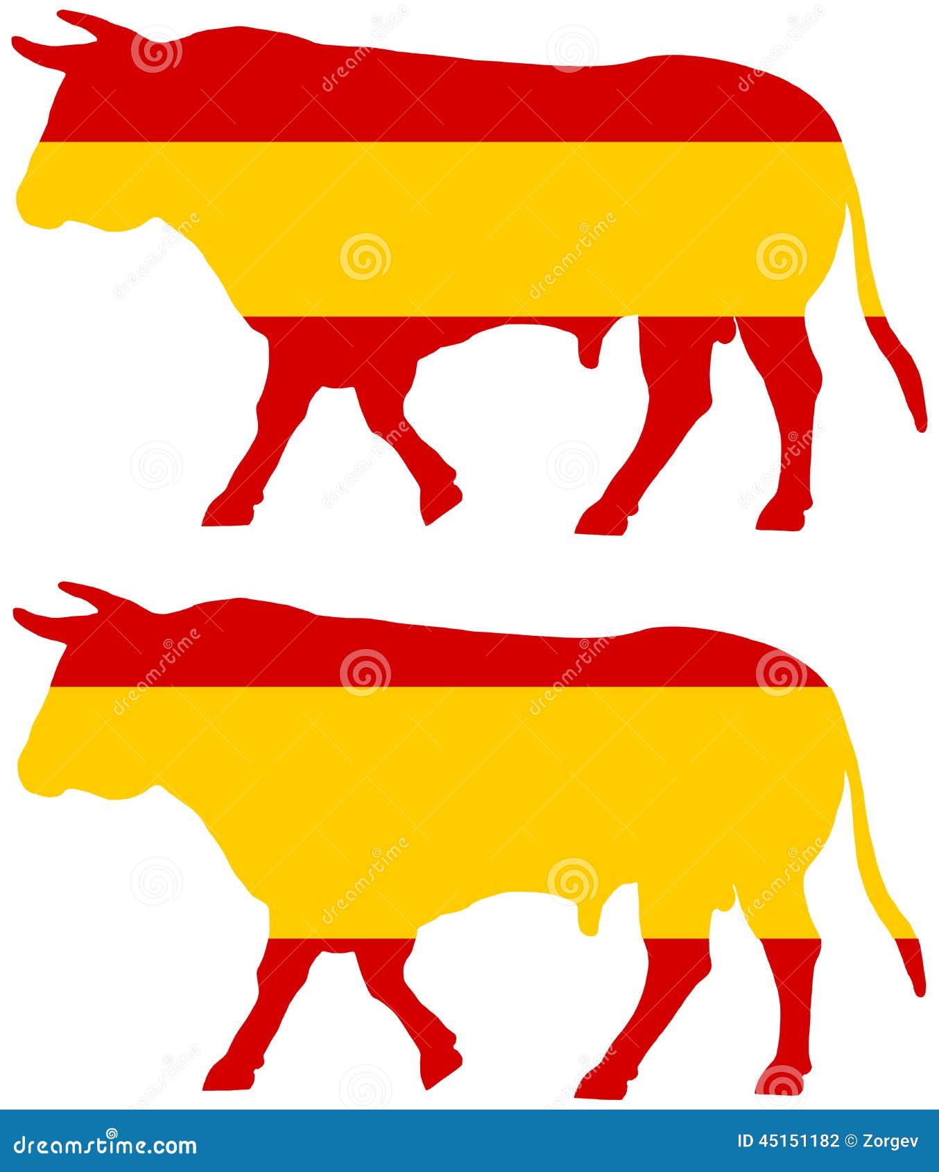 A bull bred in Spain stock vector. Illustration of breeding - 45151182