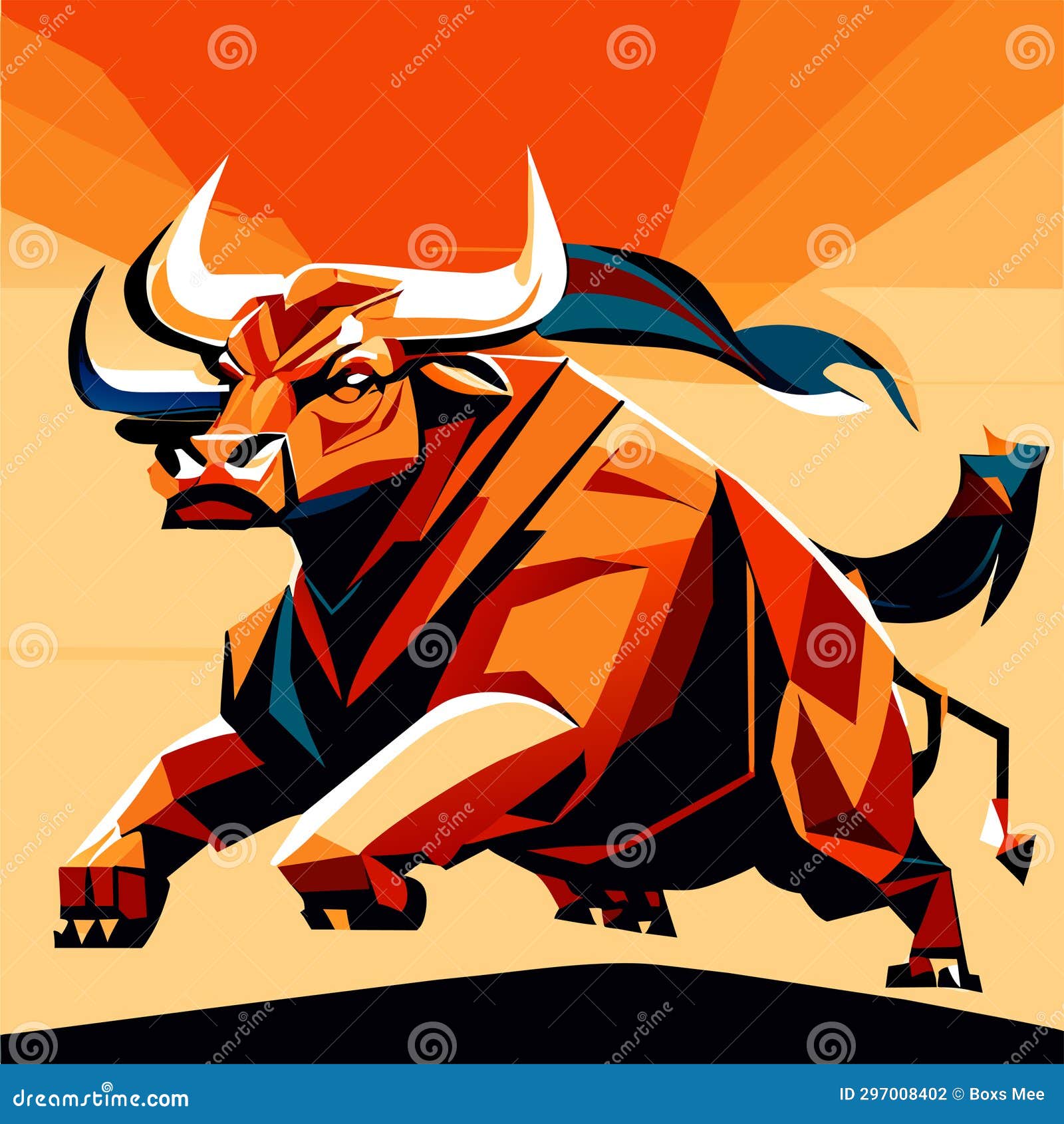 Bull In Bullfight Arena With Large Red Cloth Stock Image ...