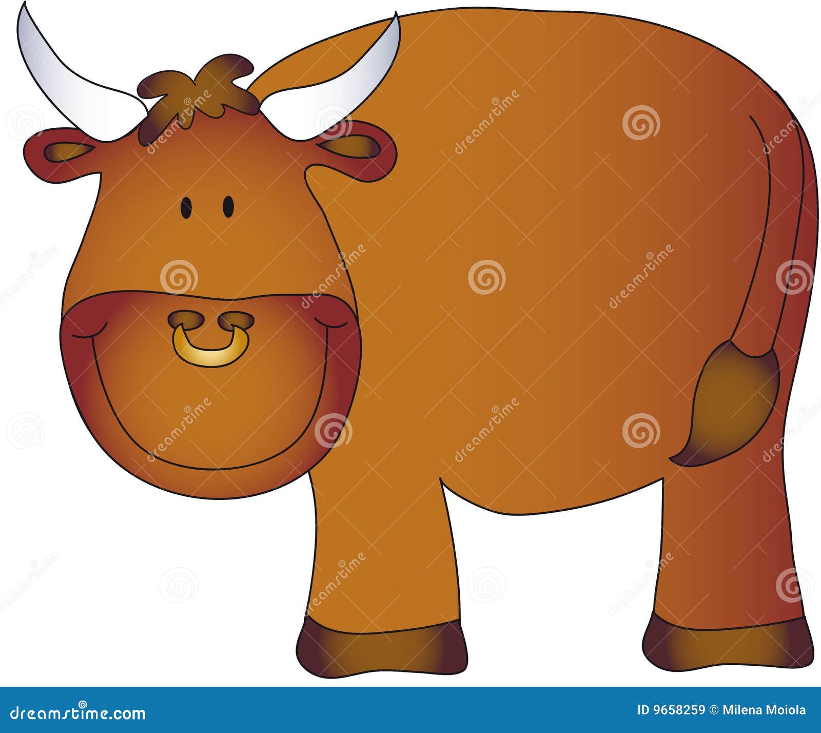 Bull Cartoon Character Vector Illustration | CartoonDealer.com #57904032