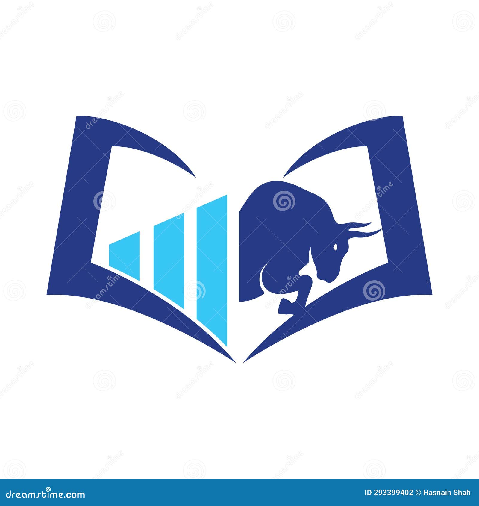 Chart Book Logo Template Stock Vector. Book Analytics Logo Design Icon ...