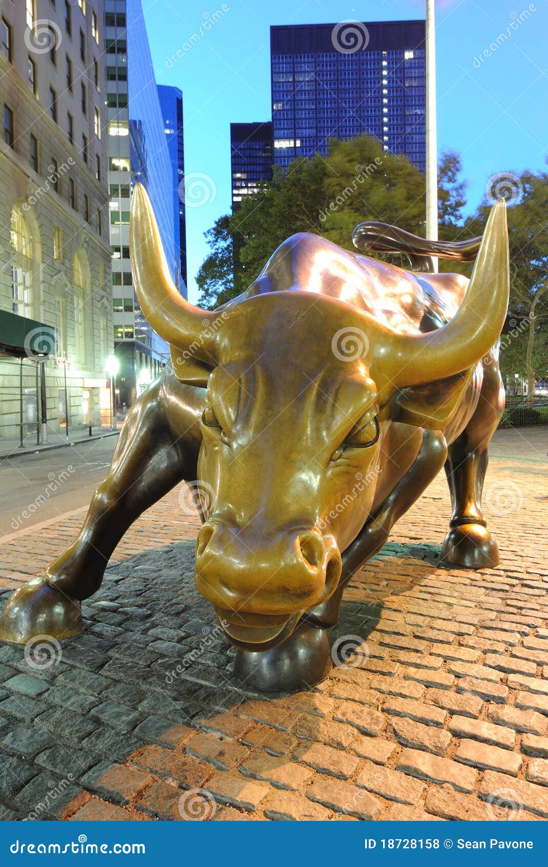 Bull cobrando foto de stock editorial. Imagem de economia - 18728158