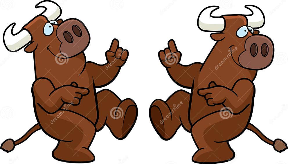 Bull Dancing stock vector. Illustration of animal, dancing - 10848261