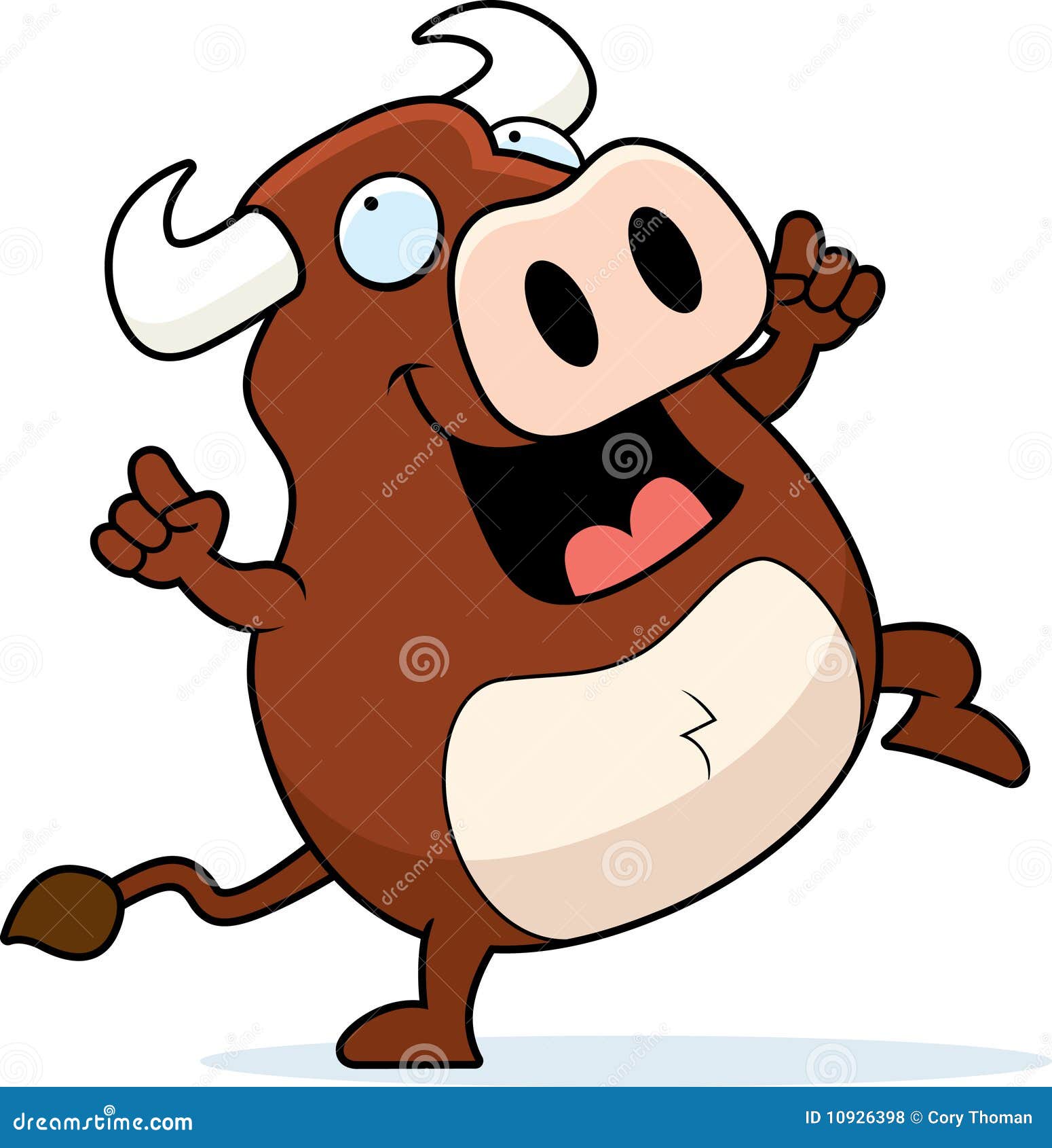 Bull Dancing stock vector. Illustration of livestock - 10926398
