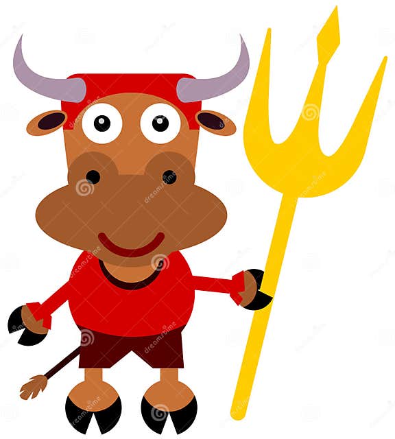 Bull Devil stock illustration. Illustration of trick - 31342327