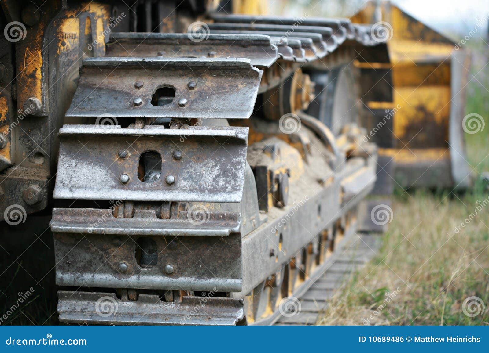 Bull dozer tracks stock photo. Image of isolated, shovel - 10689486