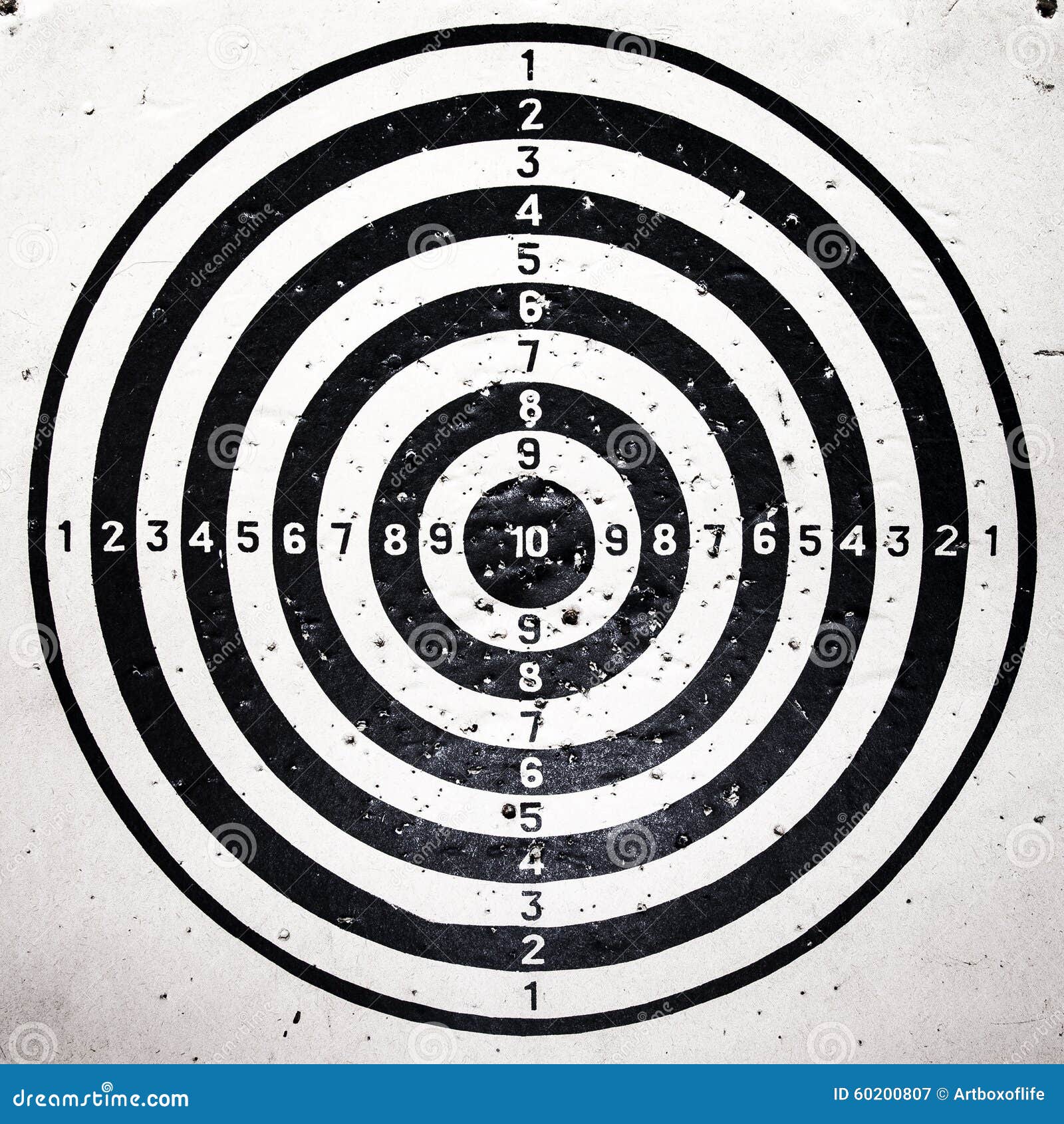 Bull eye target stock image. Image of cycle, numbers - 60200807