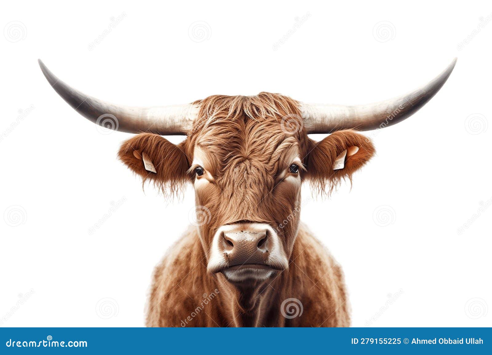 Bull Face Shot Isolated on a Transparent Background, Generative Ai ...