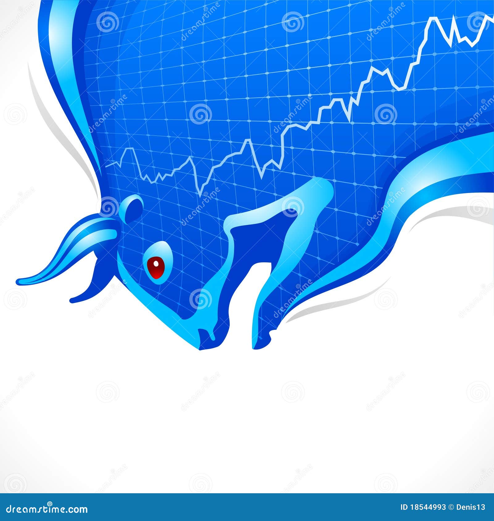 Bull Frame. Business And Finance Symbol Cartoon Vector | CartoonDealer ...