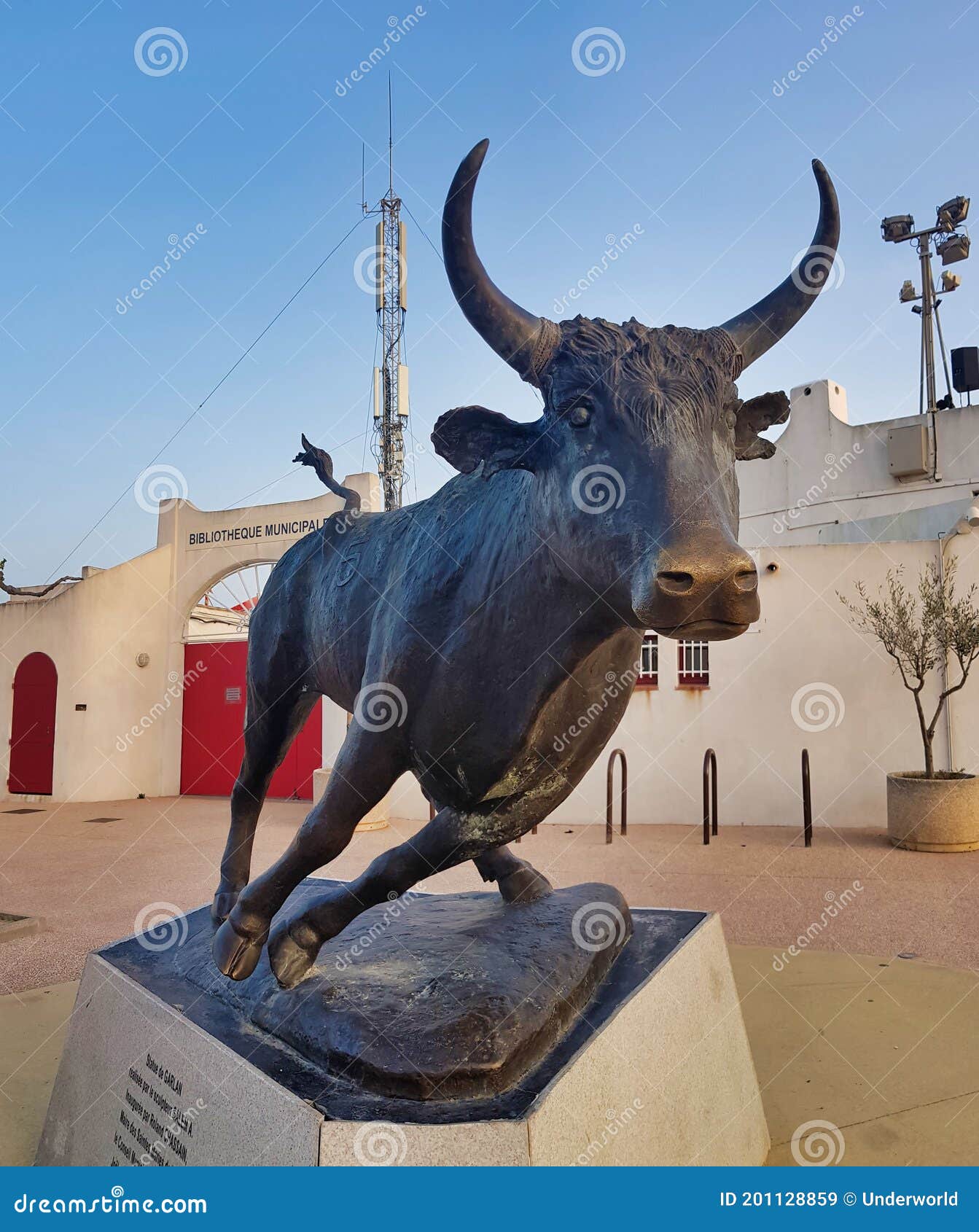 Bull in Front of Temple, Photo As a Background Editorial Stock Image ...