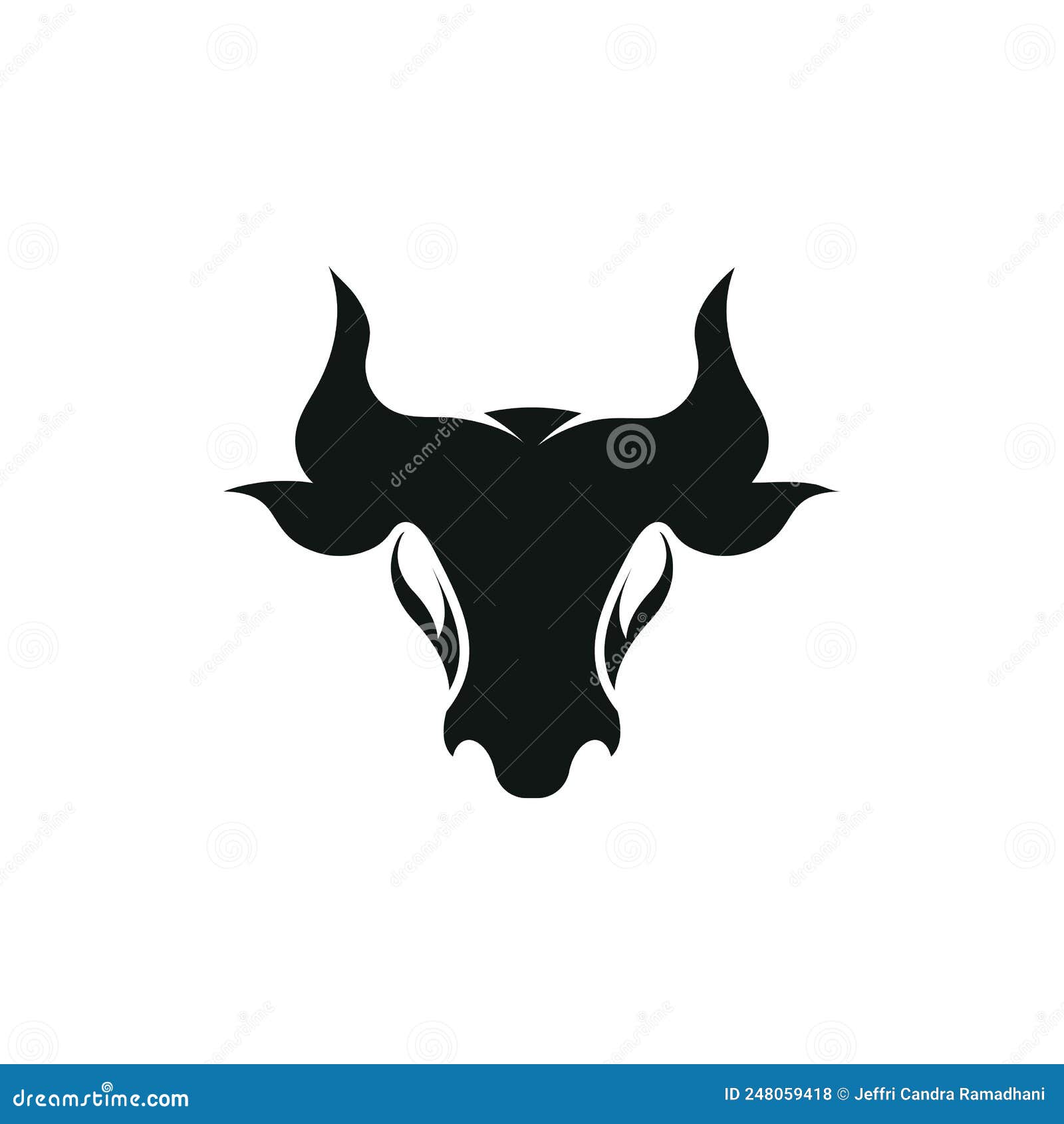 Bull head logo vector icon stock vector. Illustration of graphic ...
