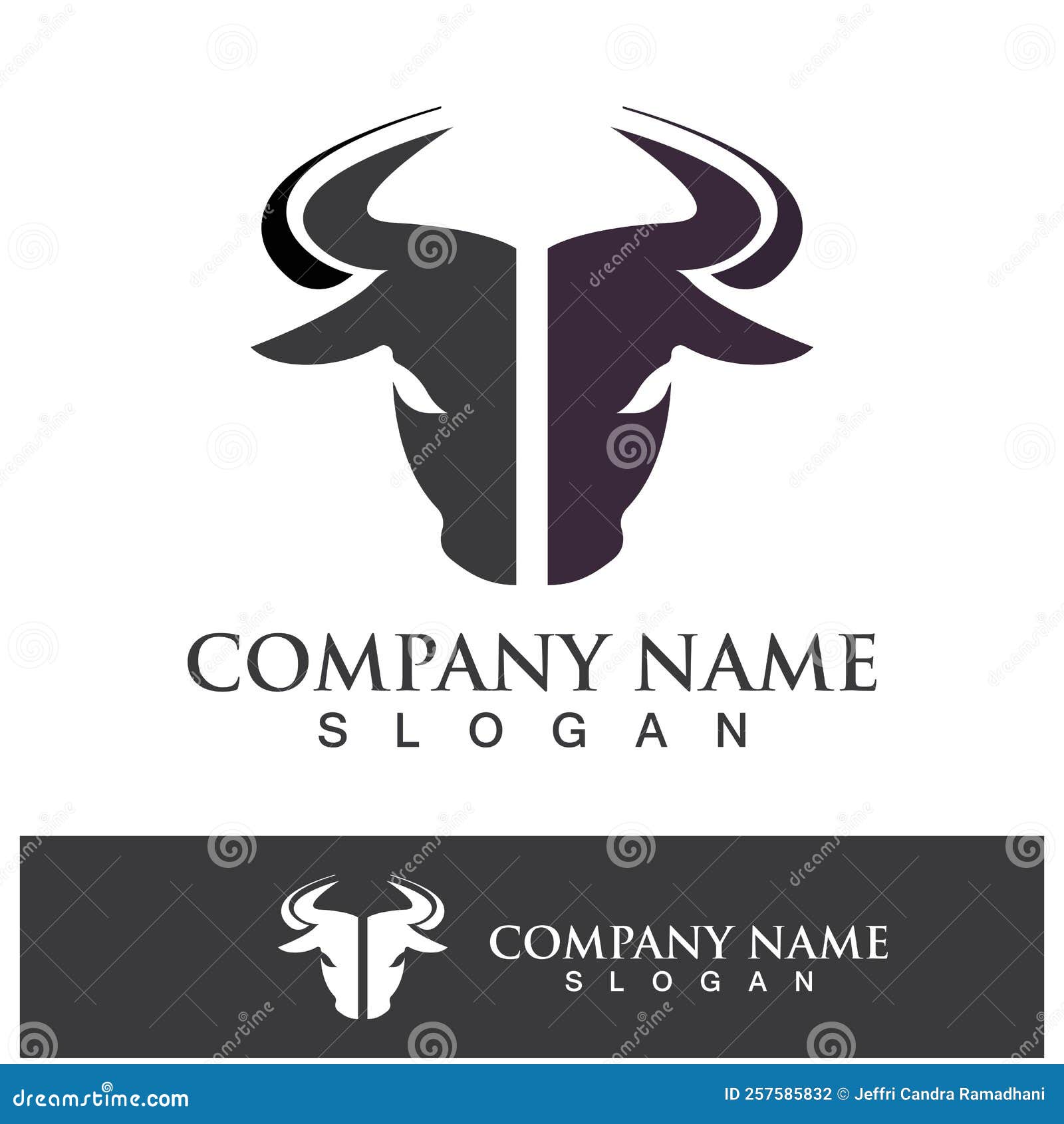 Bull head logo vector icon stock vector. Illustration of buffalo ...