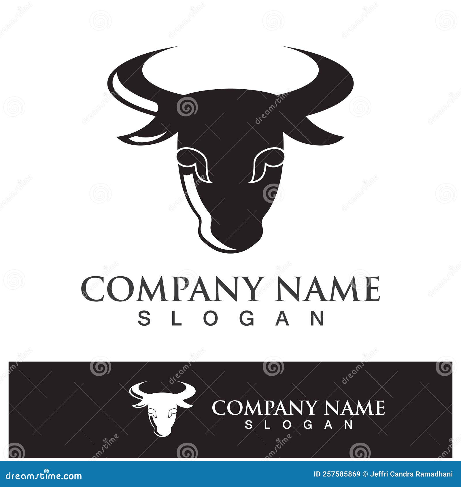 Bull head logo vector icon stock vector. Illustration of wildlife ...
