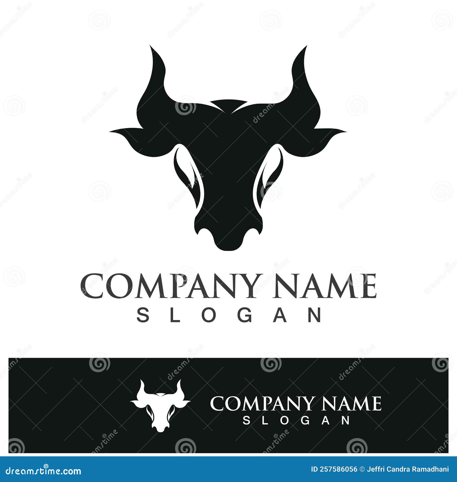 Bull head logo vector icon stock vector. Illustration of wildlife ...