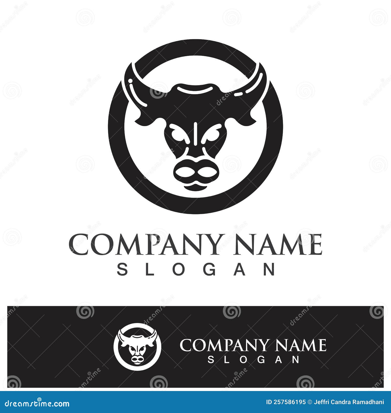 Bull head logo vector icon stock vector. Illustration of isolated ...