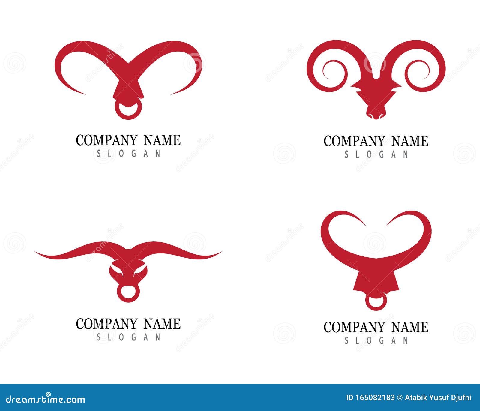 Slaughter, Cattle , Beef Logo. Vector Illustration | CartoonDealer.com ...