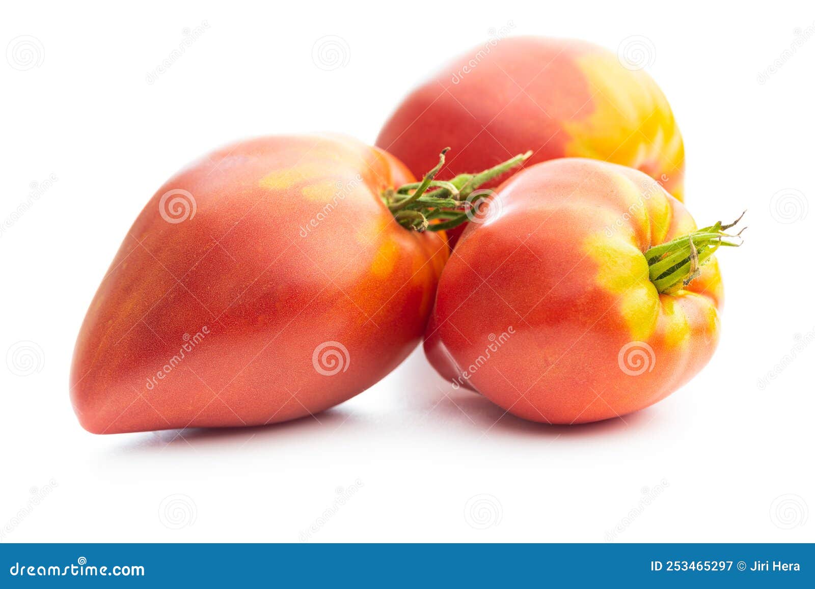 Bull Heart Tomatoes Isolated on White Background Stock Image - Image of ...