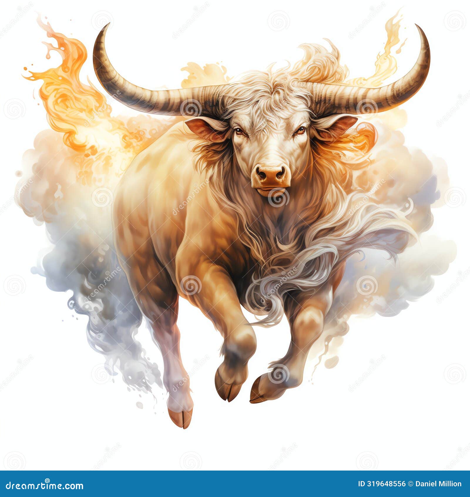 Bull of Heaven Associated with the Goddess Ishtar Illustration Stock ...