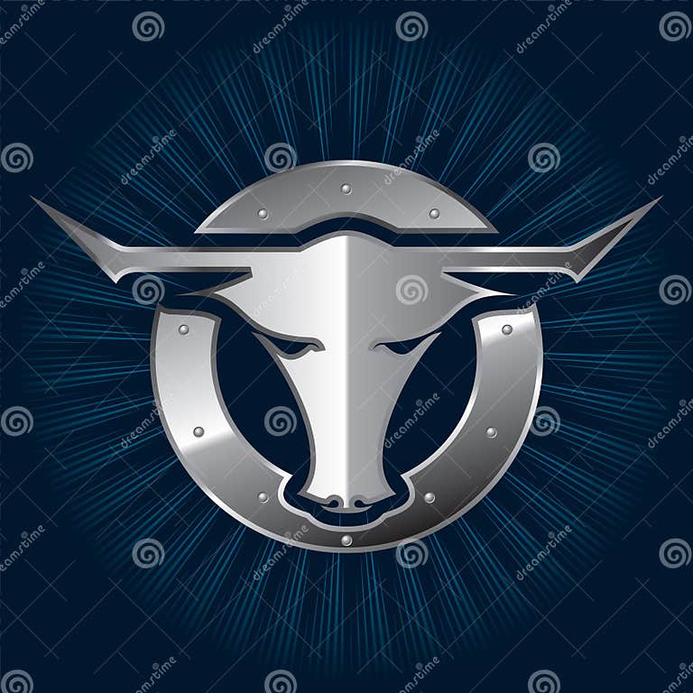 Bull icon stock vector. Illustration of horns, bison - 15155582