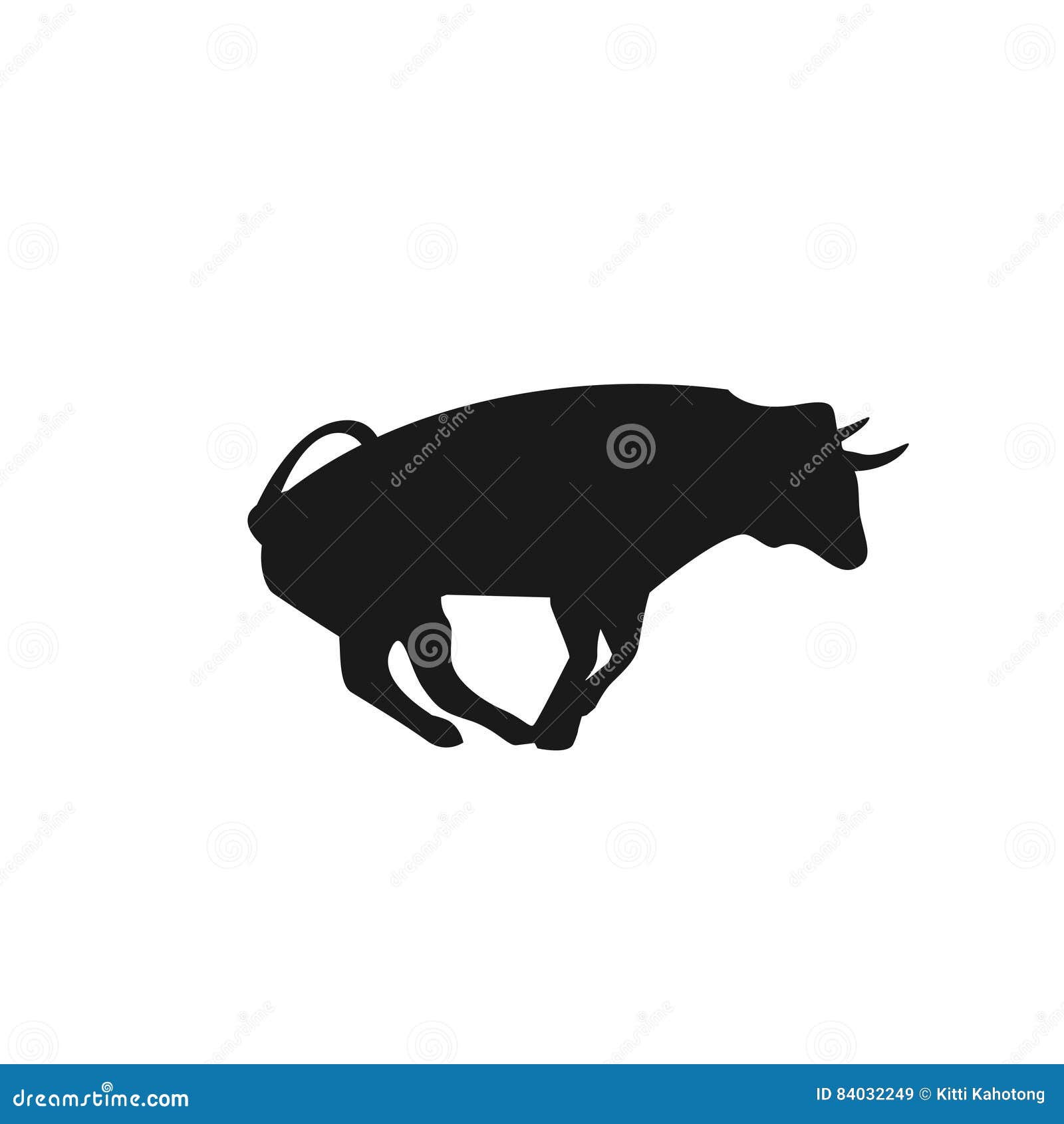 Bull icon - illustration stock vector. Illustration of street - 84032249