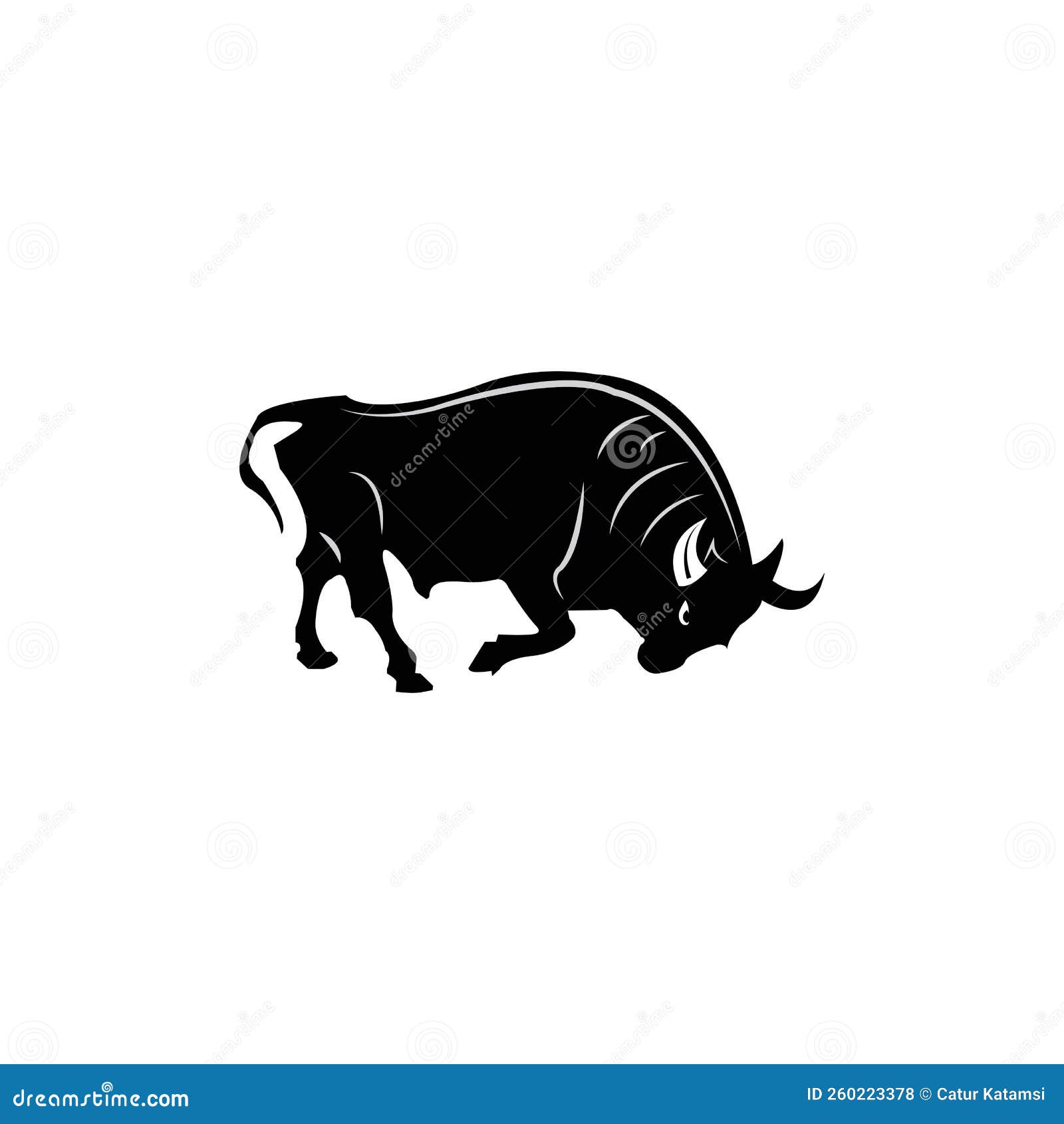 Bull icon logo vector stock illustration. Illustration of longhorn ...