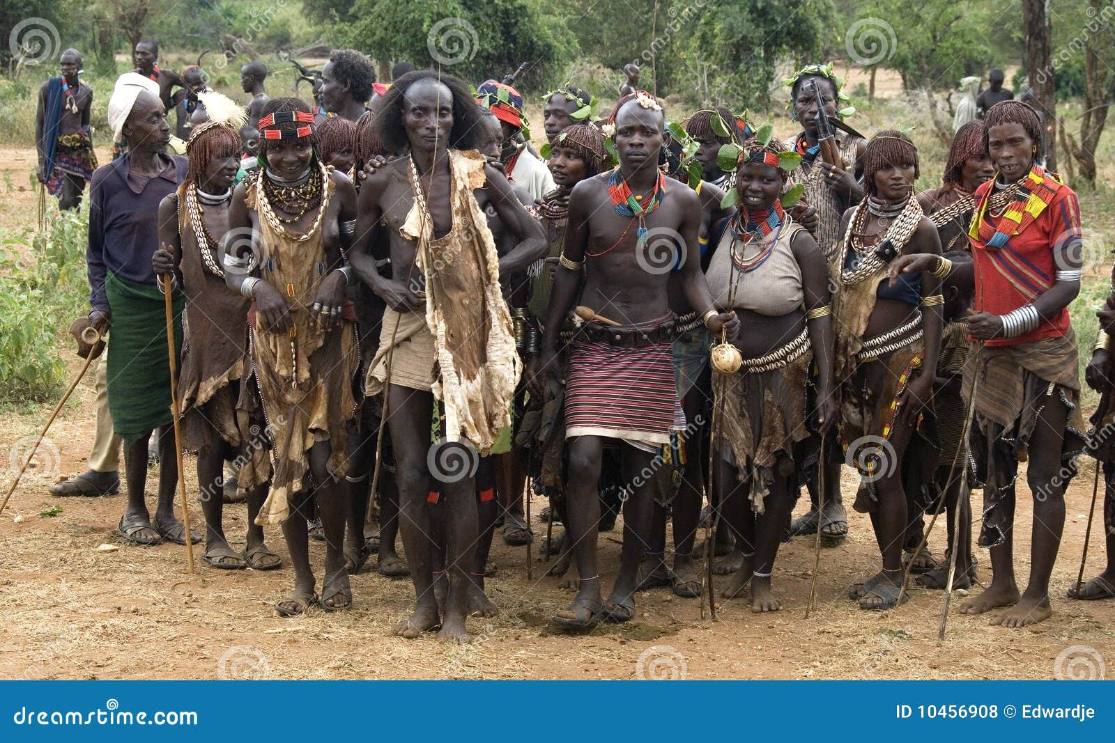 Bull Jumping Ceremony editorial stock photo. Image of tribe - 10456908