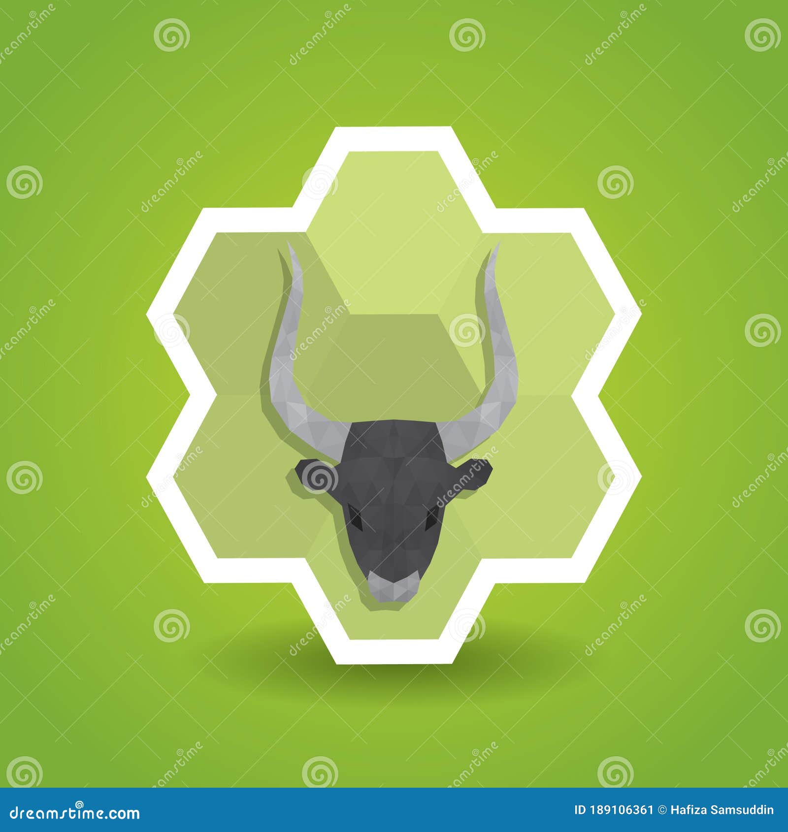 Bull Label. Vector Illustration Decorative Design Stock Vector ...