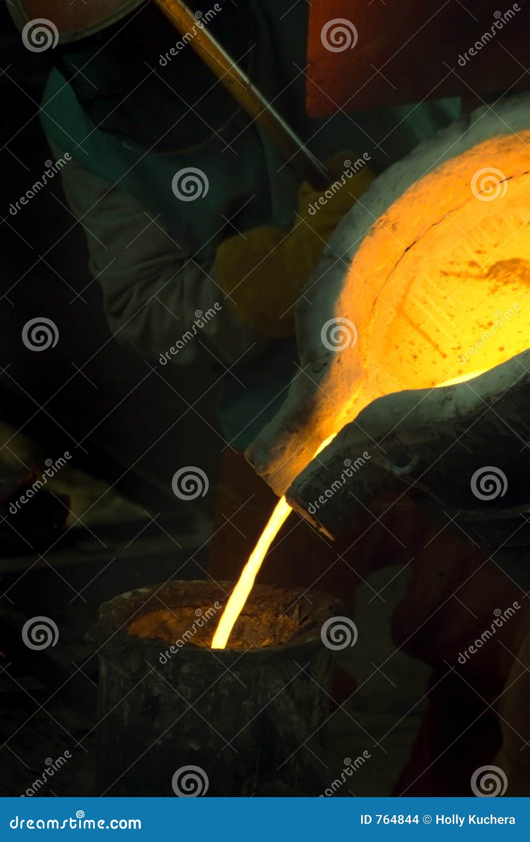 Bull Ladle to Ladle stock photo. Image of flames, intense - 764844