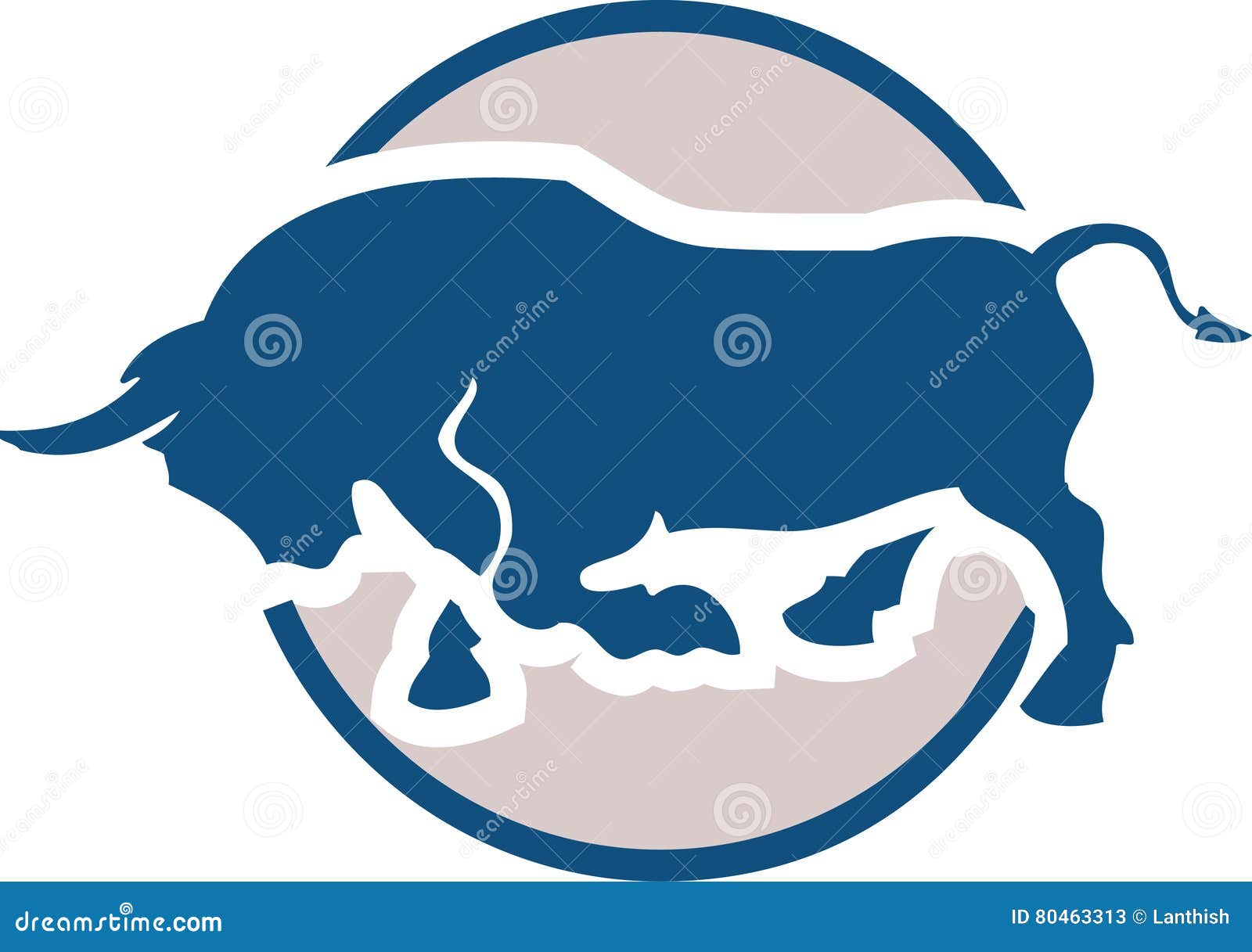 Bull logo concept stock vector. Illustration of wild - 80463313