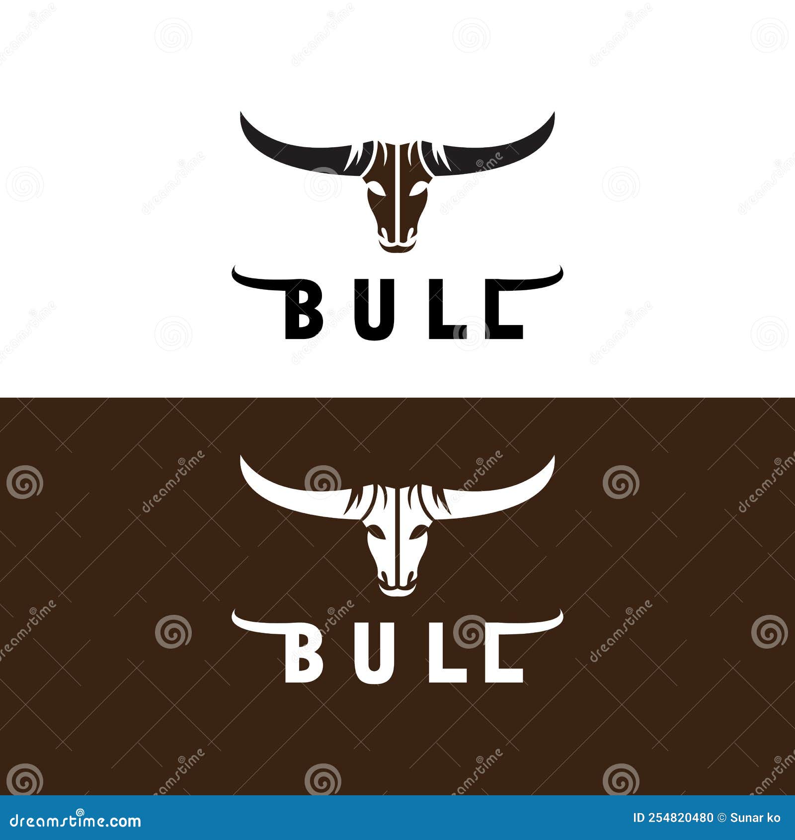 Bull Logo and Symbols Vector Template Icons App Stock Vector ...