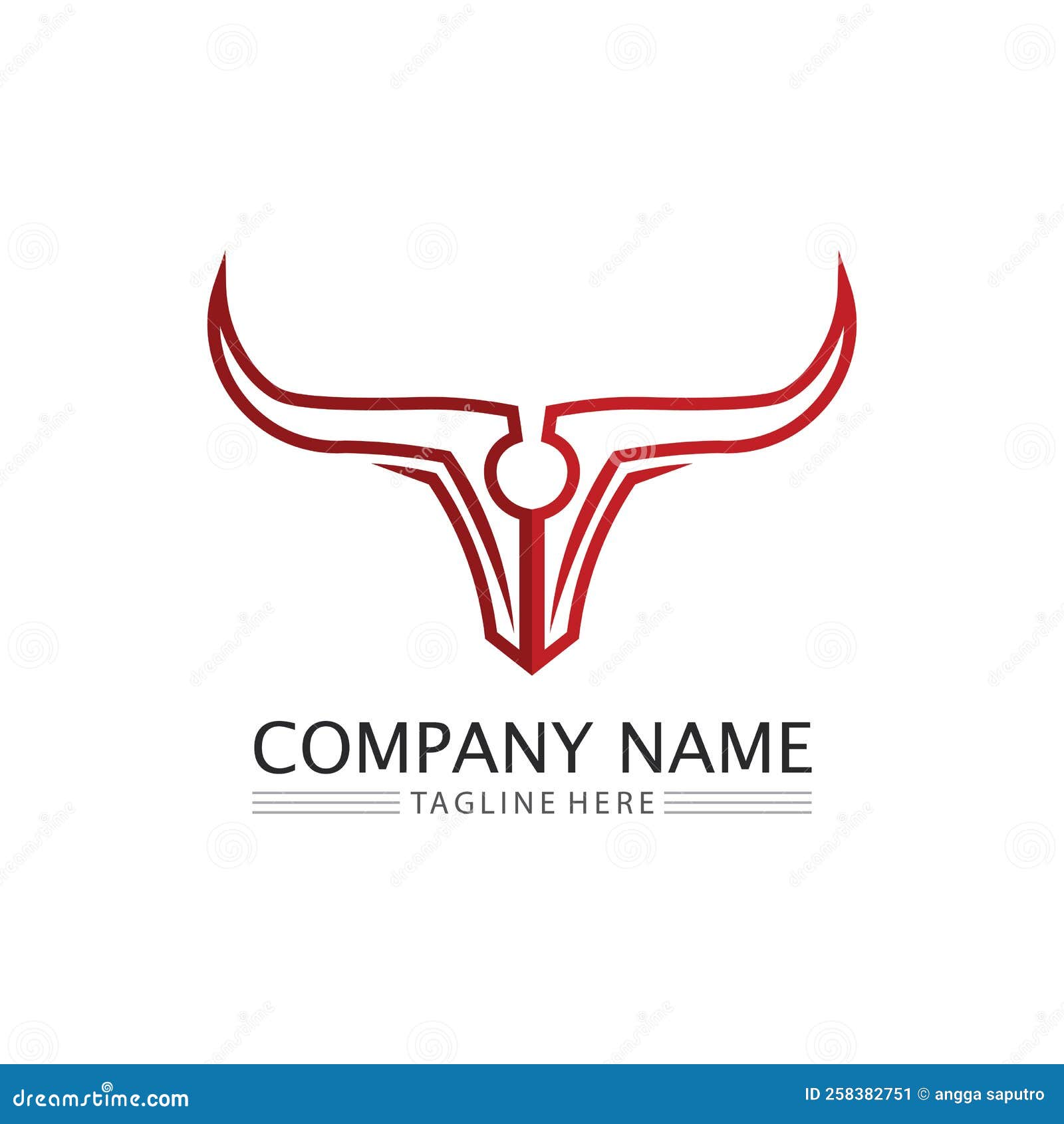 Bull Logo and Symbols Vector Template Icons App Stock Illustration ...