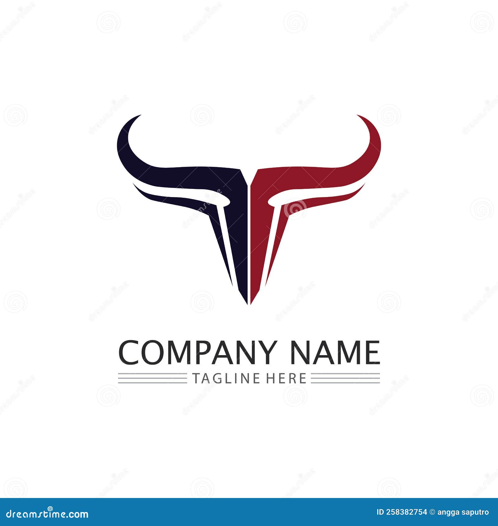 Bull Logo and Symbols Vector Template Icons App Stock Illustration ...