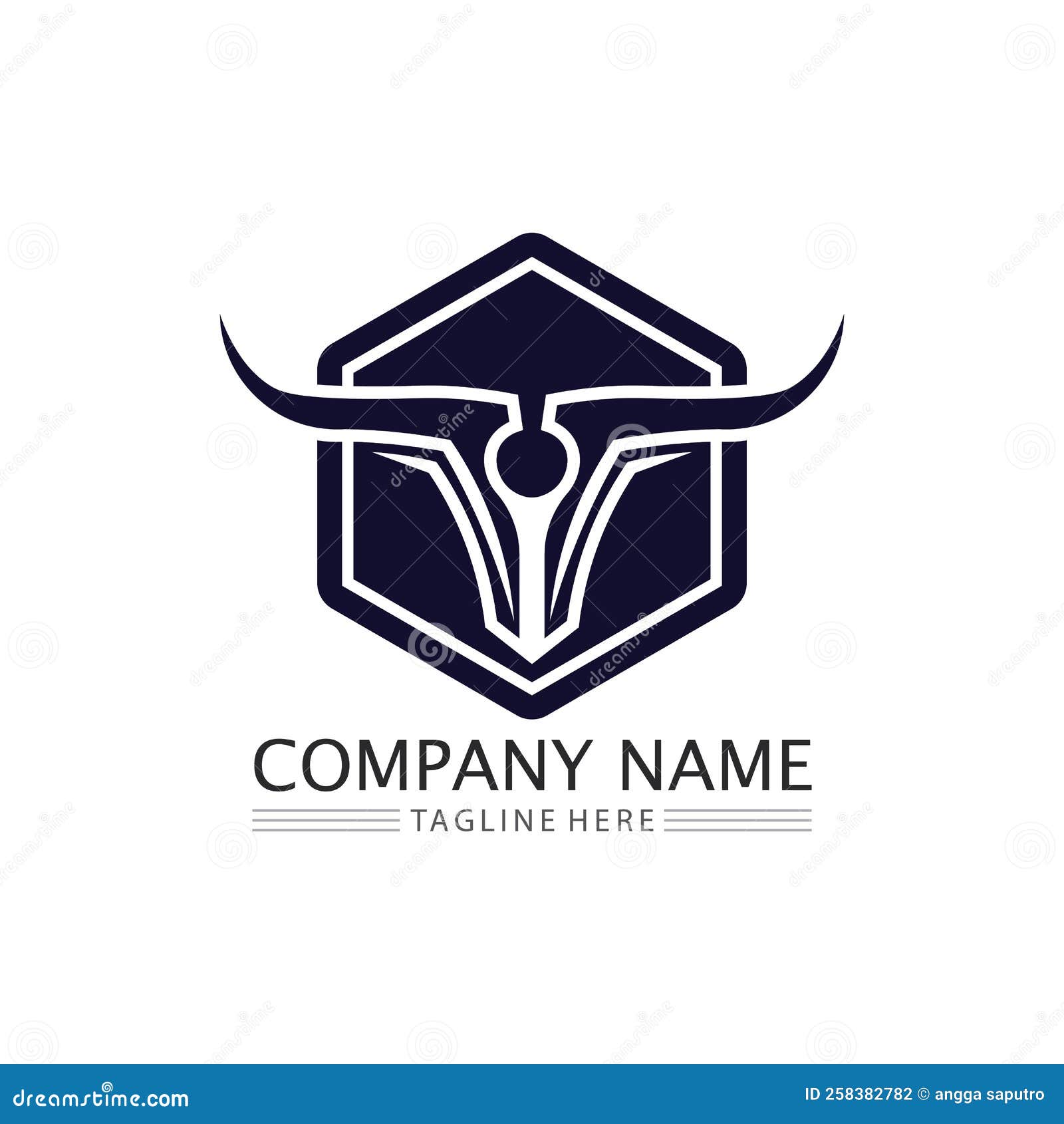Bull Logo and Symbols Vector Template Icons App Stock Illustration ...