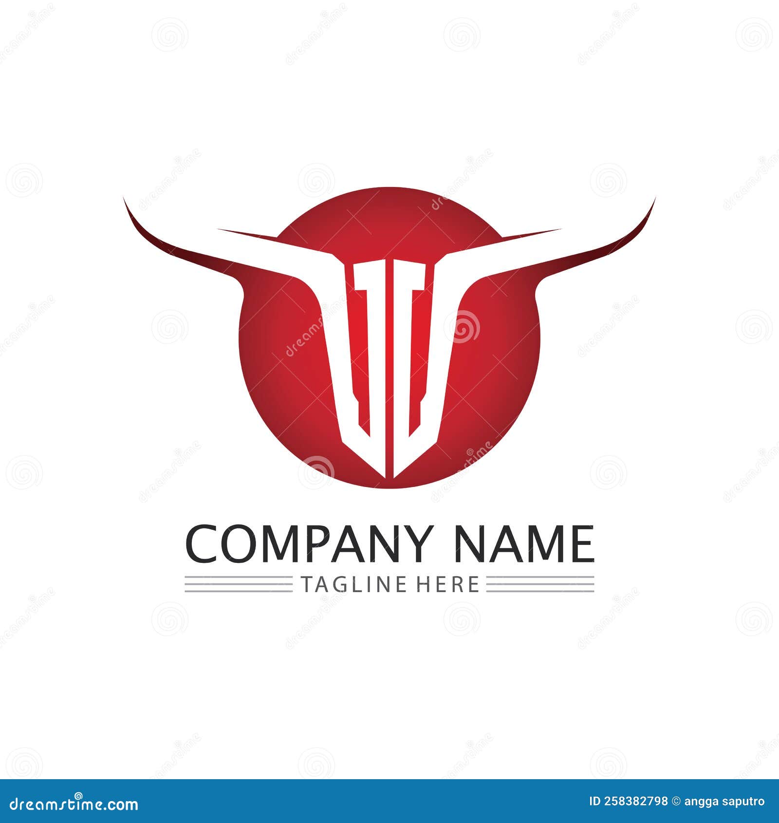 Bull Logo and Symbols Vector Template Icons App Stock Illustration ...