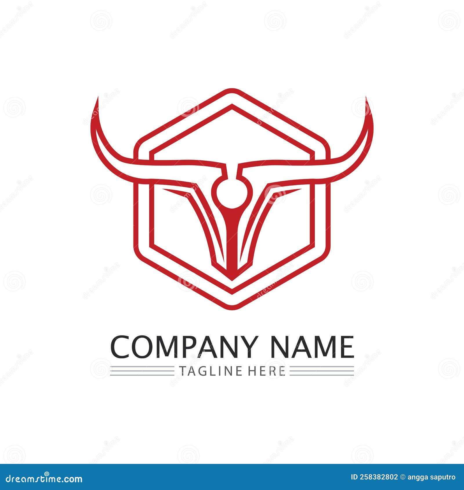 Bull Logo and Symbols Vector Template Icons App Stock Illustration ...