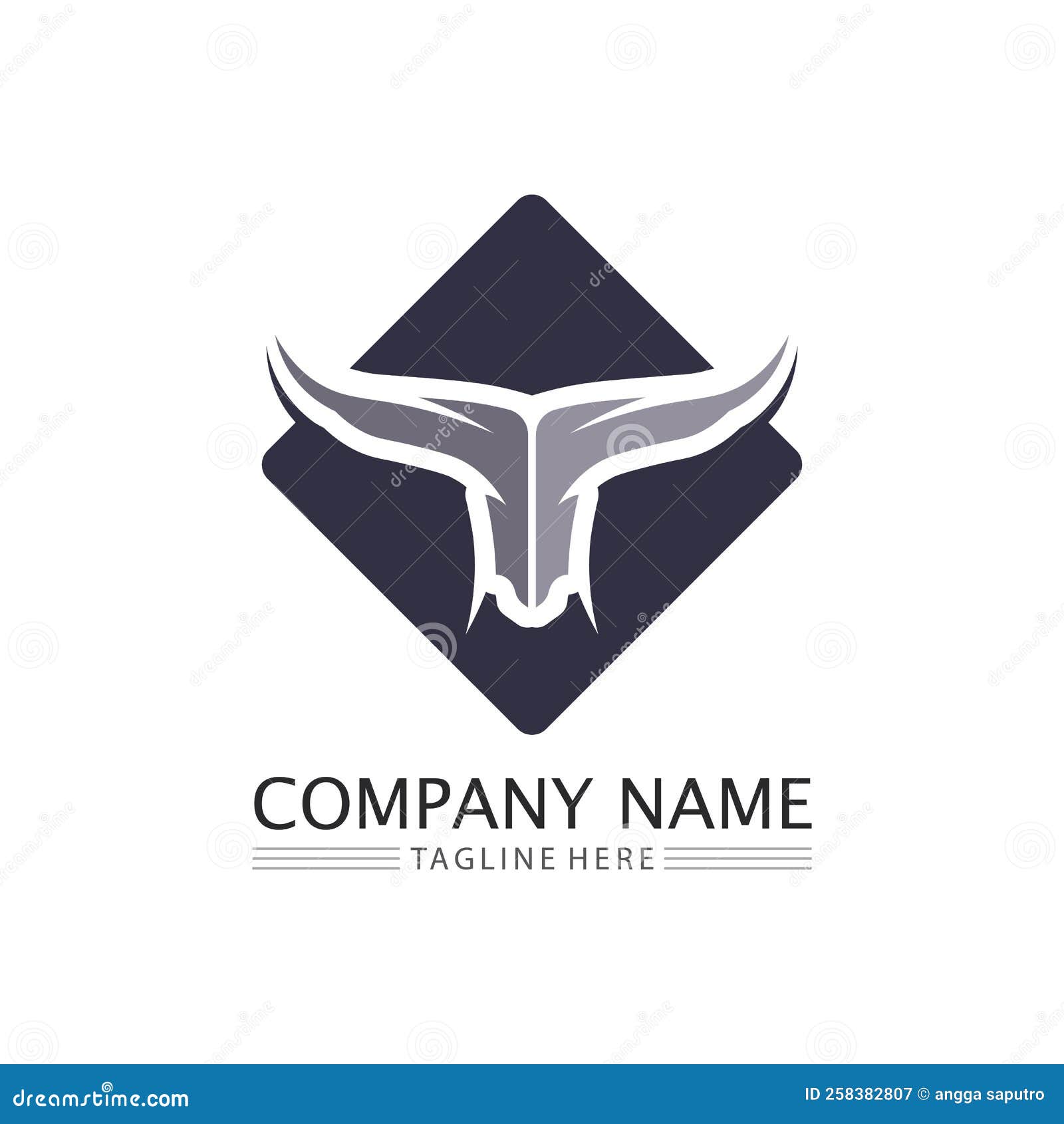 Bull Logo and Symbols Vector Template Icons App Stock Illustration ...