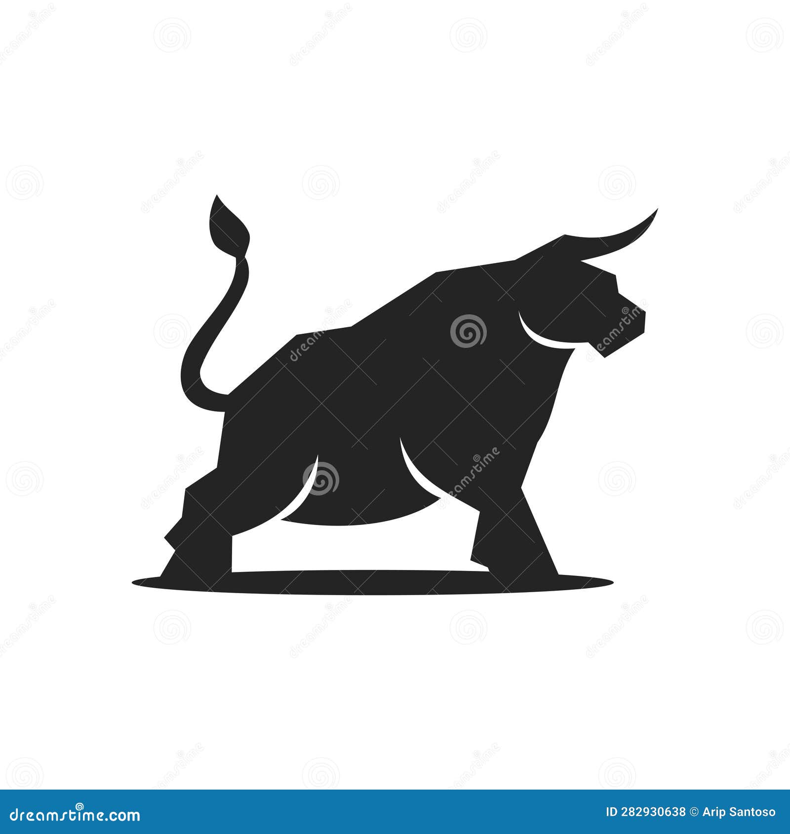 Bull Logo Template. Icon Illustration Brand Identity. Isolated and Flat ...