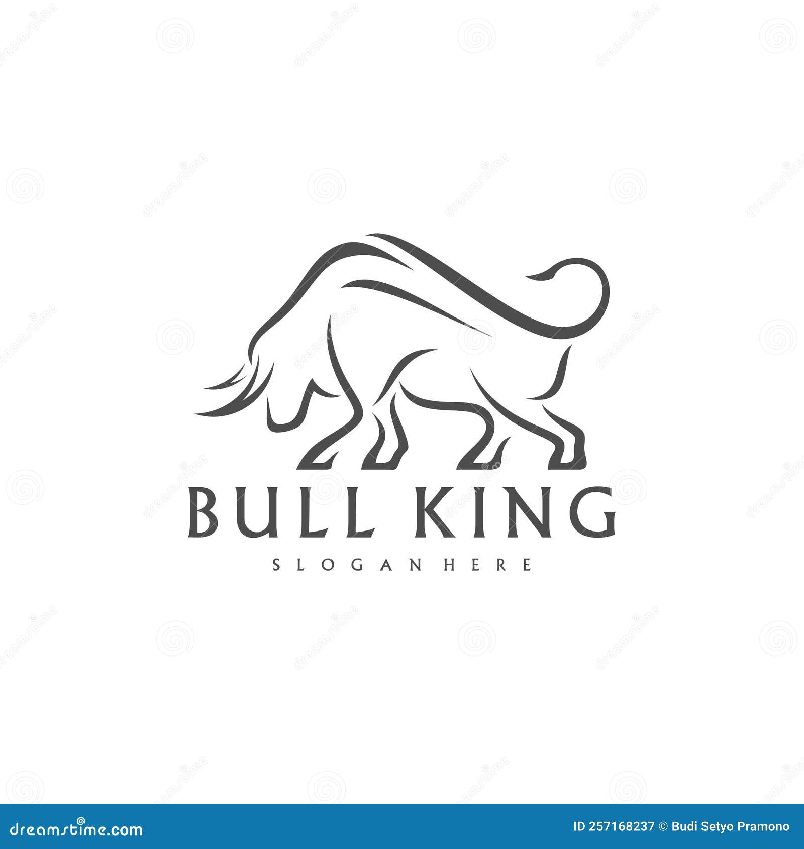 Bull Logo Vector Illustration Design, Creative and Simple Design, Can ...