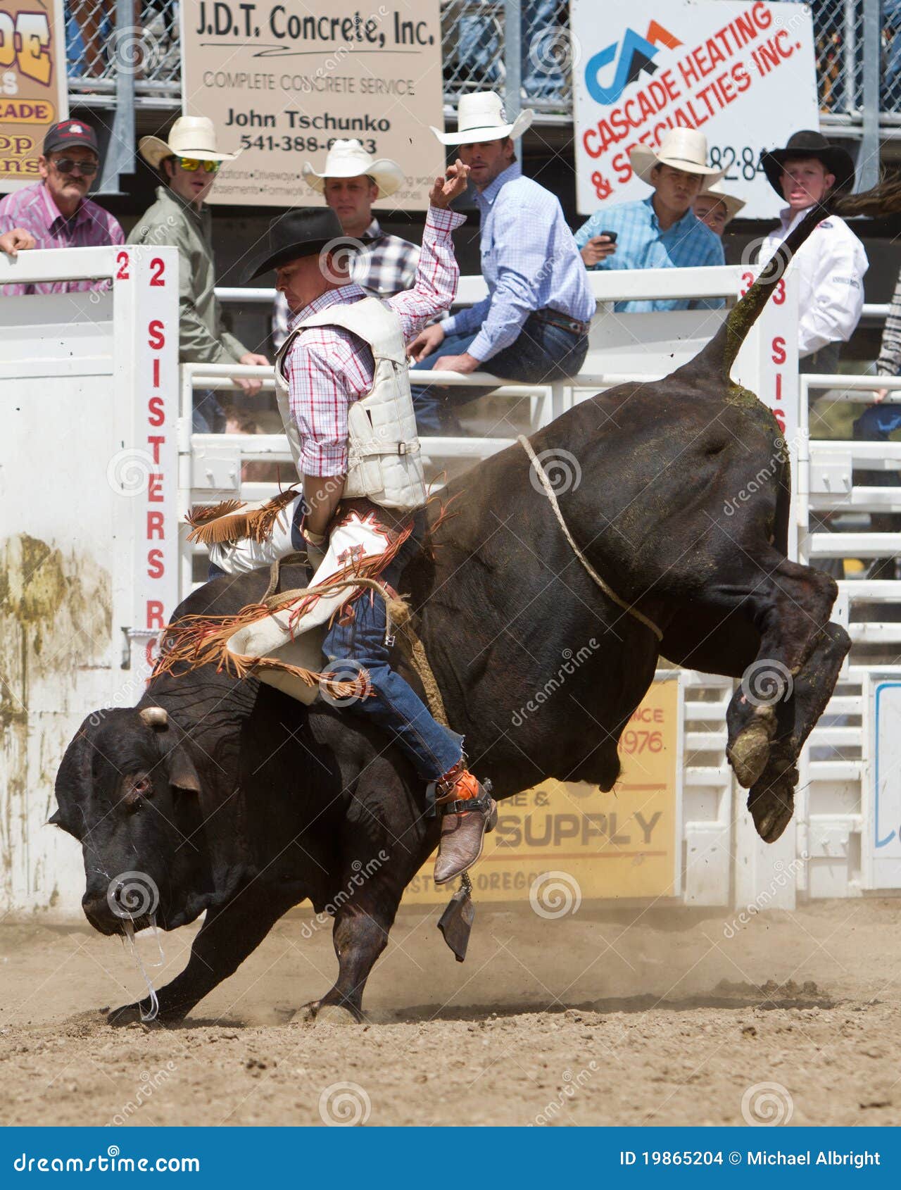 Bull Riding - Sisters, Oregon PRCA Pro Rodeo 2011 Editorial Stock Image ...