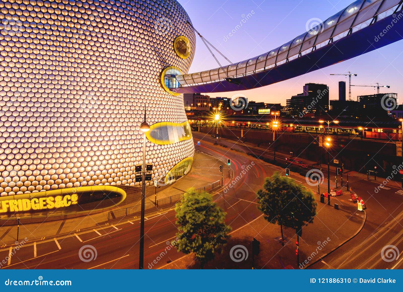 Bull Ring Birmingham editorial image. Image of dusk - 121886310