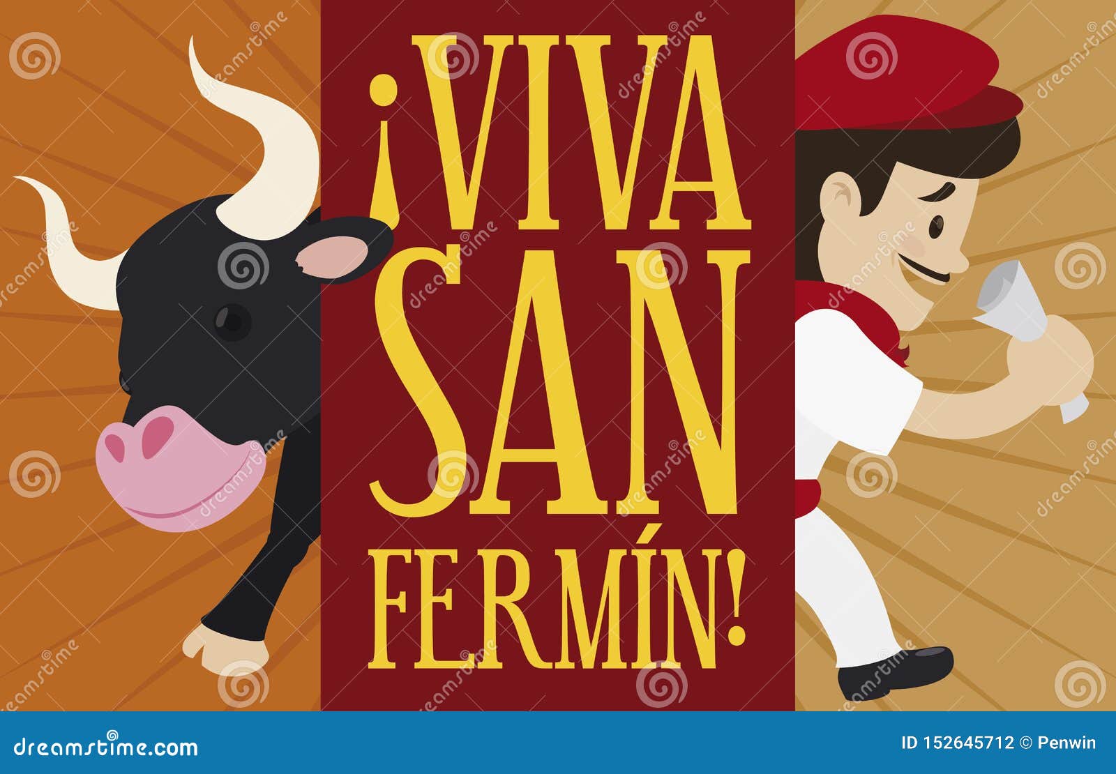 Spaniard Runner With Traditional Clothes Celebrating San Fermin ...