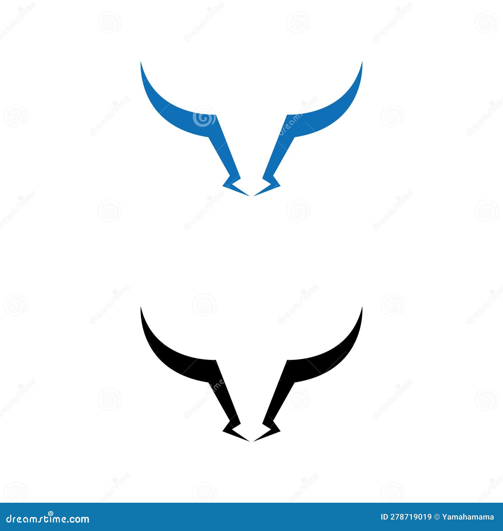 Bull 4 stock vector. Illustration of black, blue, graphic - 278719019