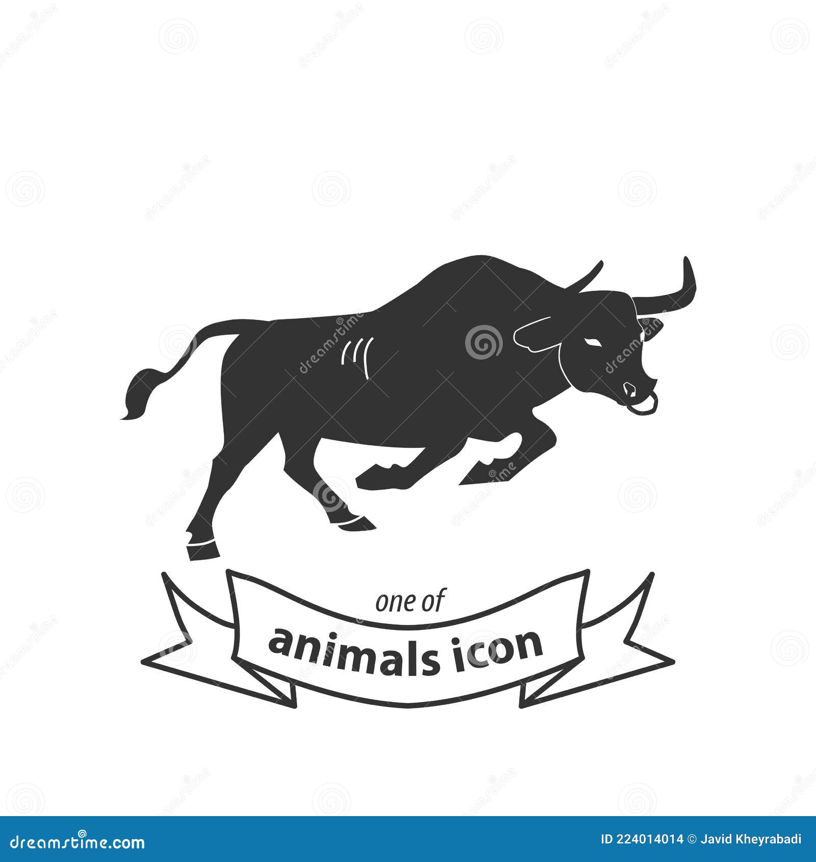 Bull Sign. Bull Isolated Simple Icon Stock Vector - Illustration of ...