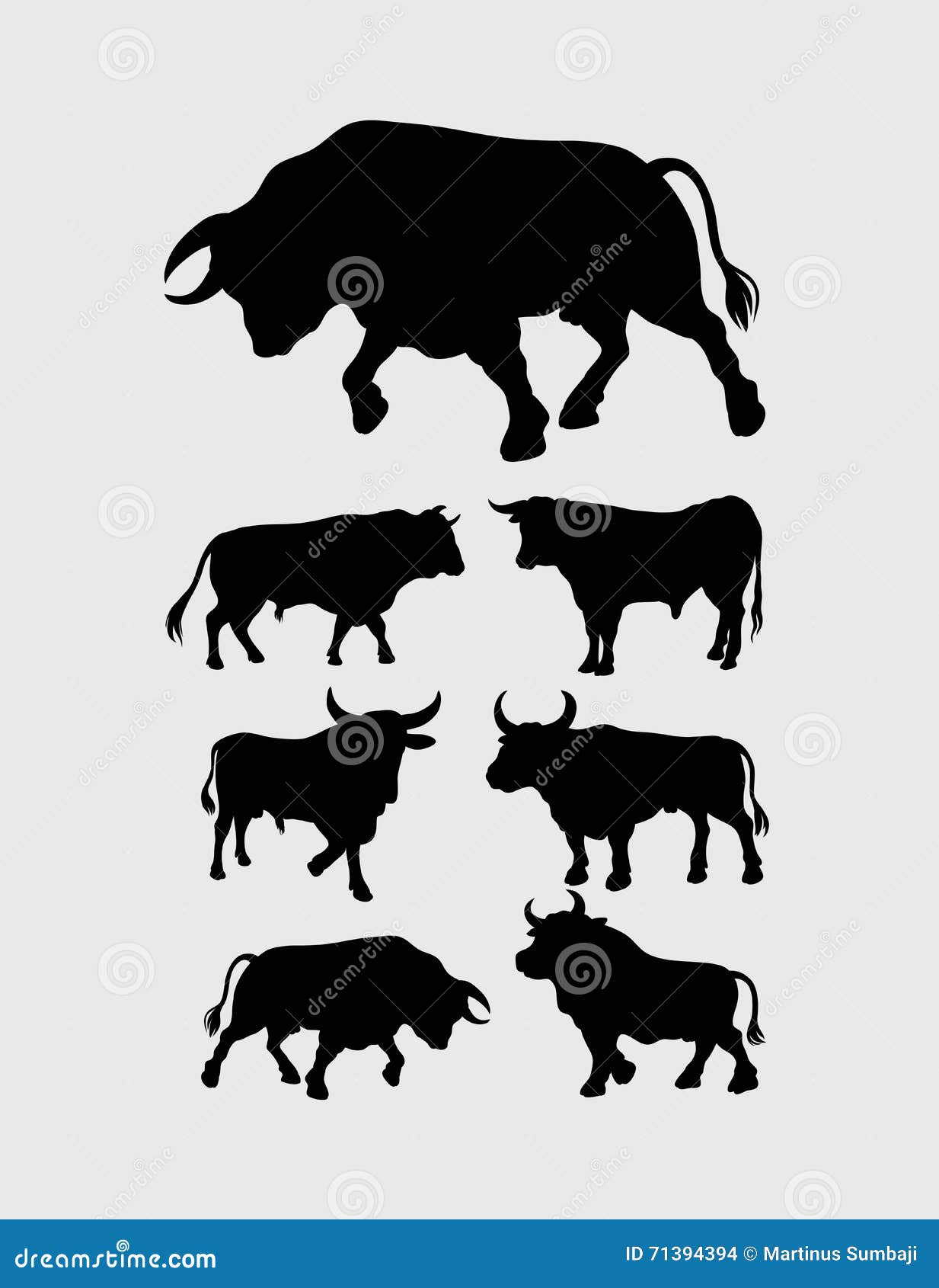 Bull Silhouette Logo Royalty-Free Stock Photo | CartoonDealer.com #66690975