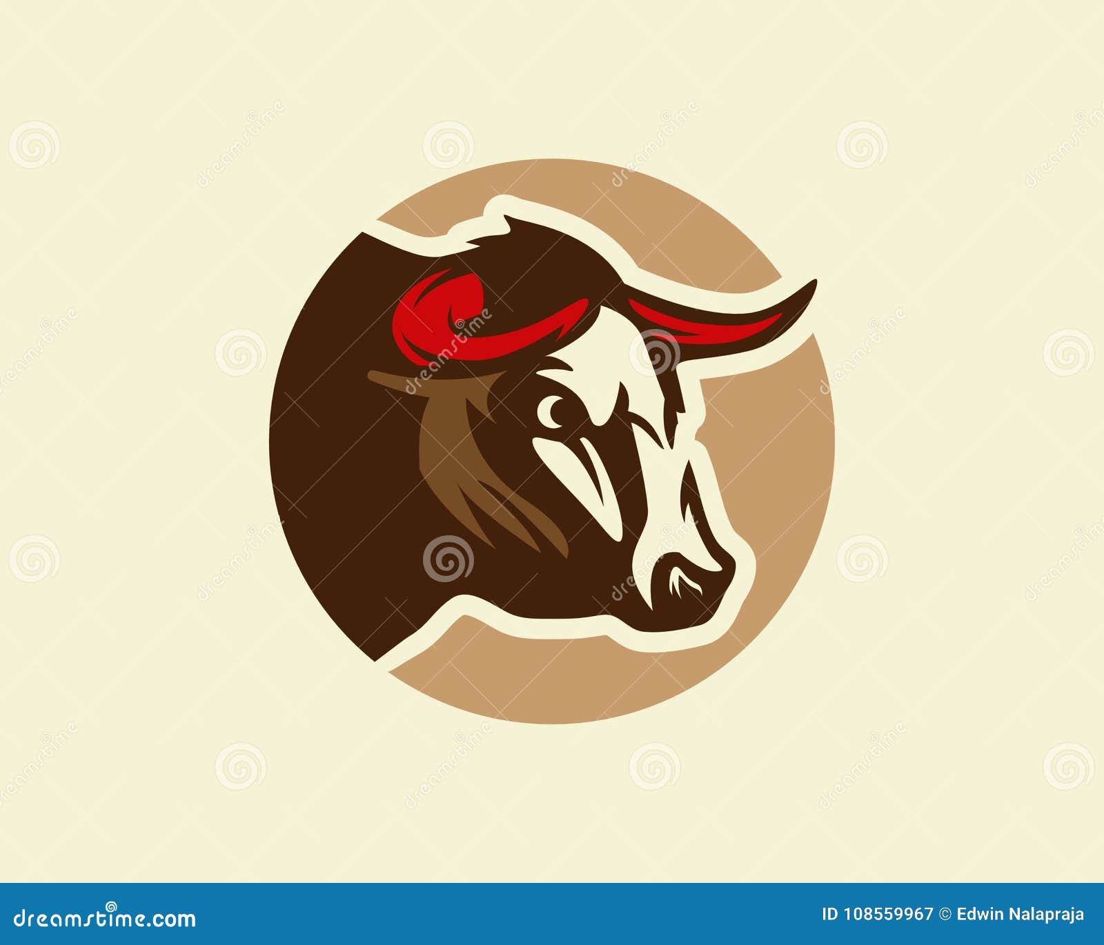 Bull, Silueta De Una Cabeza Del Toro, Vector Del Toro Ilustración del ...